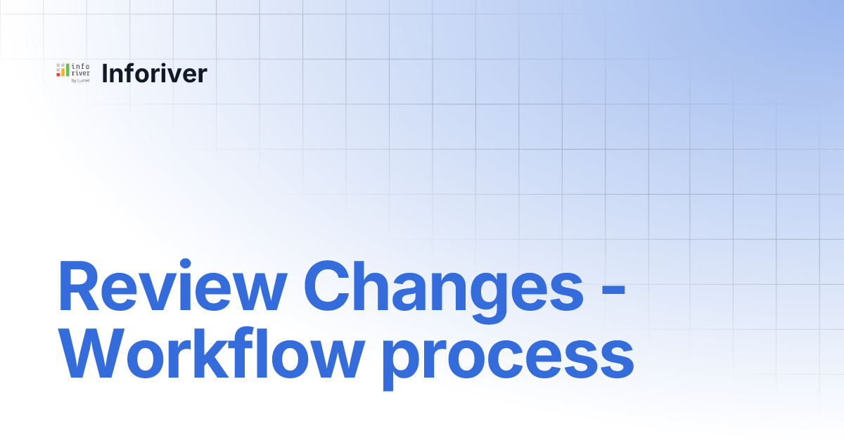 Review Changes - Workflow process | Inforiver