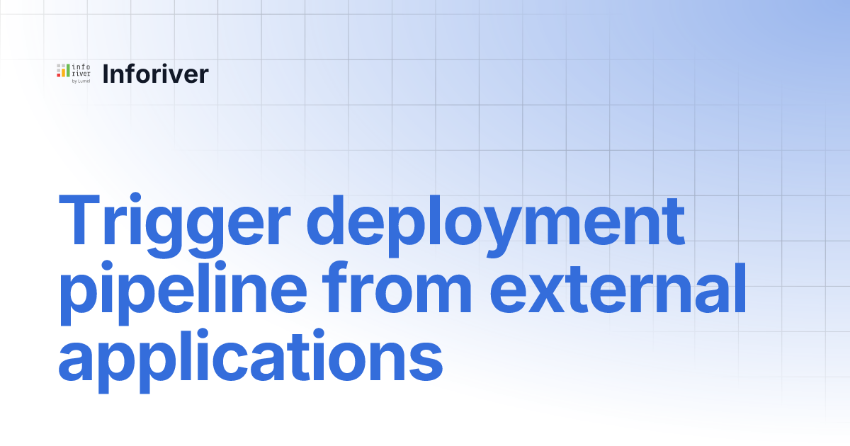 Trigger deployment pipeline from external applications | Inforiver