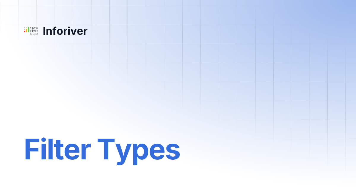 Filter Types | Inforiver
