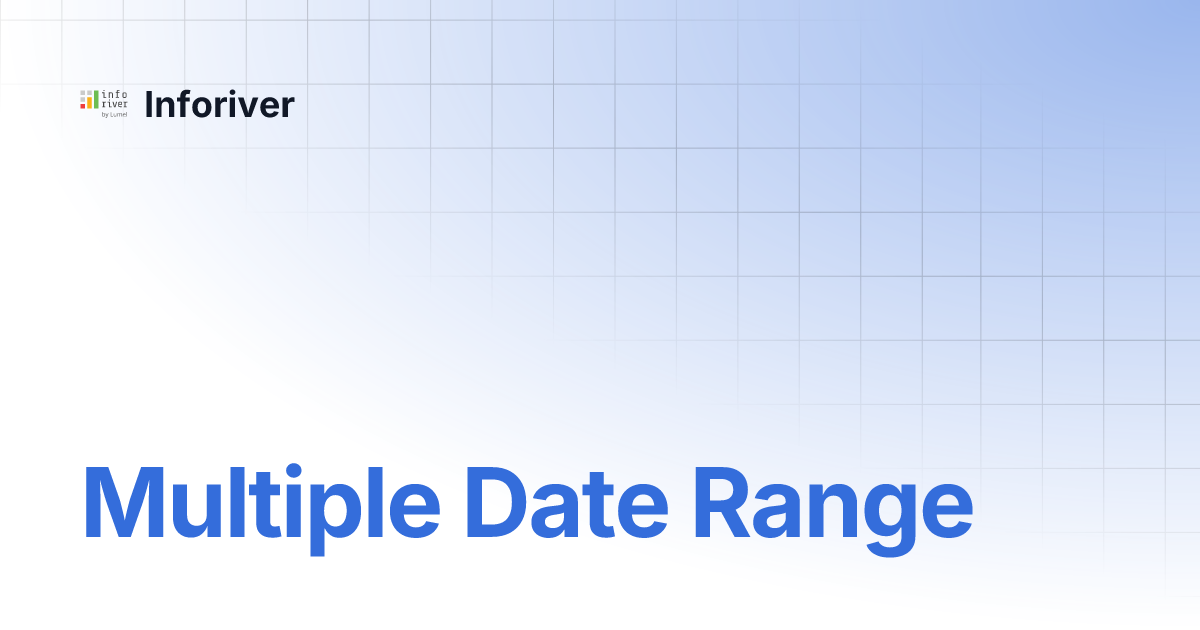 Multiple Date Range | Inforiver