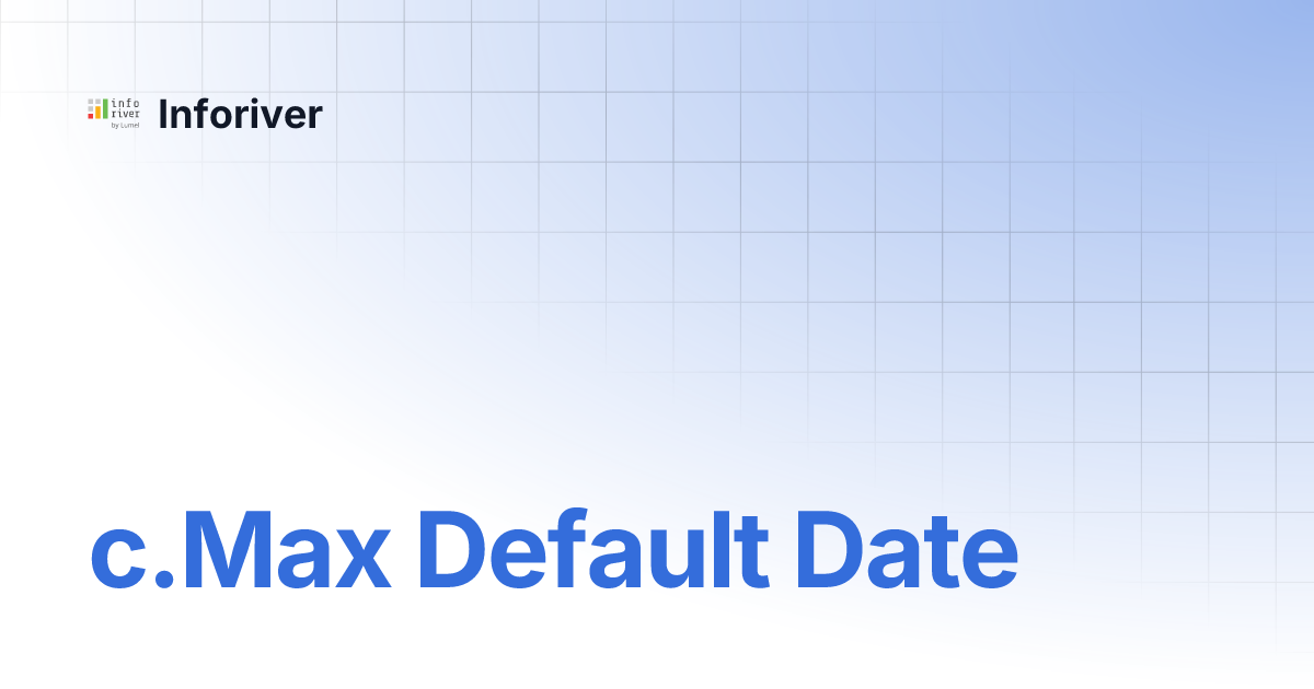 c.Max Default Date | Super Filter | Inforiver