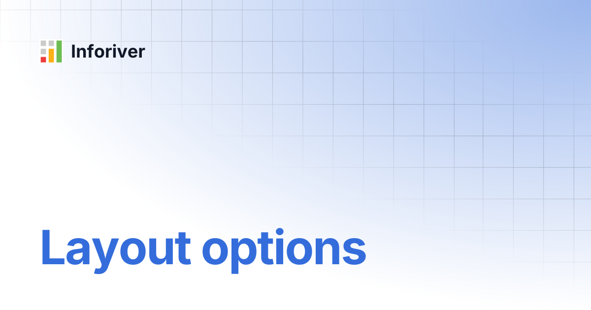 Layout options | Inforiver
