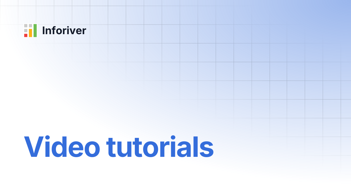Video tutorials | Inforiver