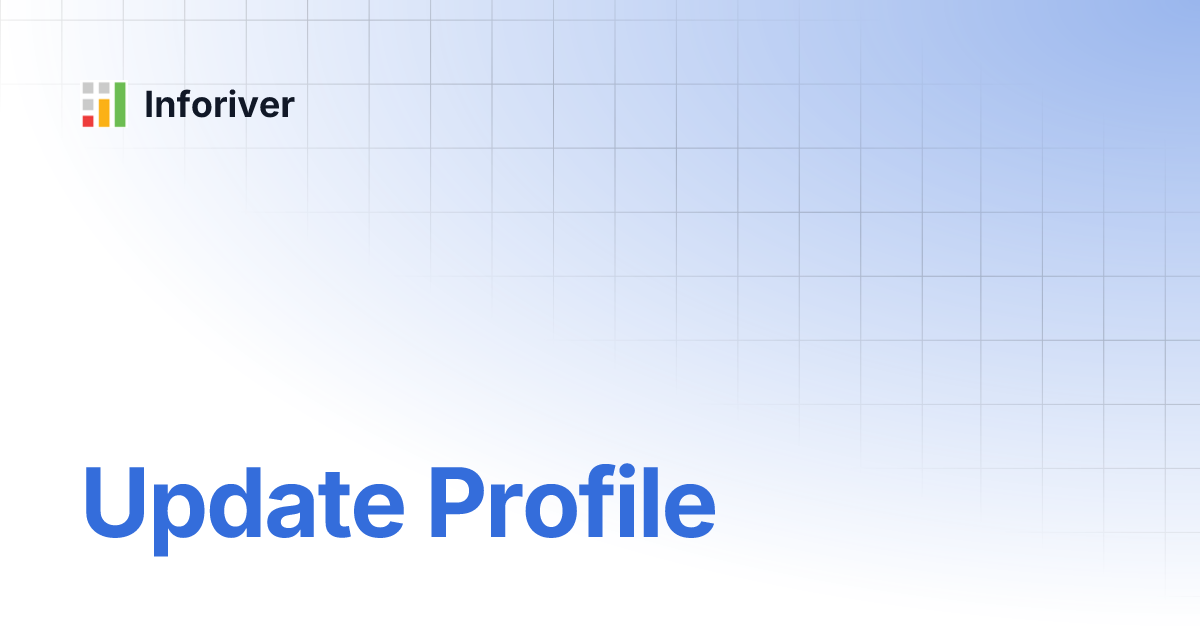 Update Profile | Inforiver