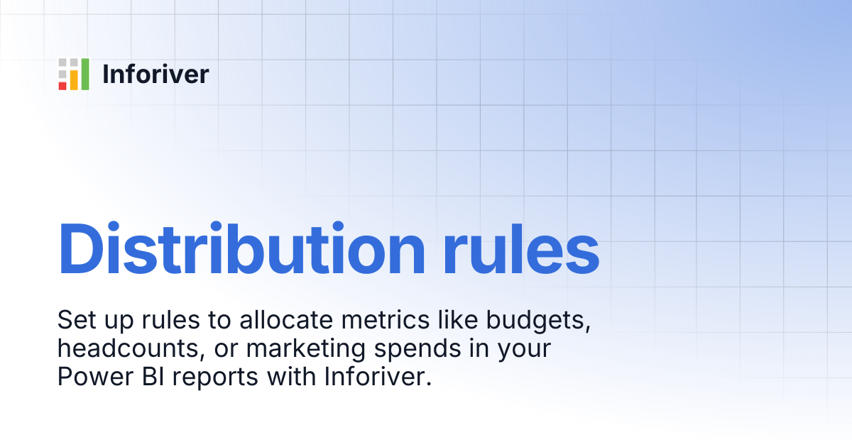 Distribution rules | Inforiver
