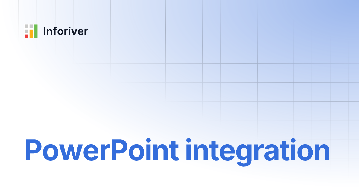 PowerPoint integration | Inforiver
