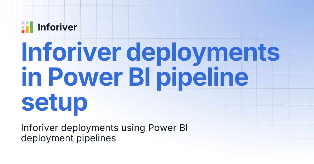 Inforiver deployments in Power BI pipeline setup | Inforiver
